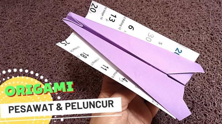 Origami Pesawat Kertas dan Peluncurnya Origami easy | How to Make a ...