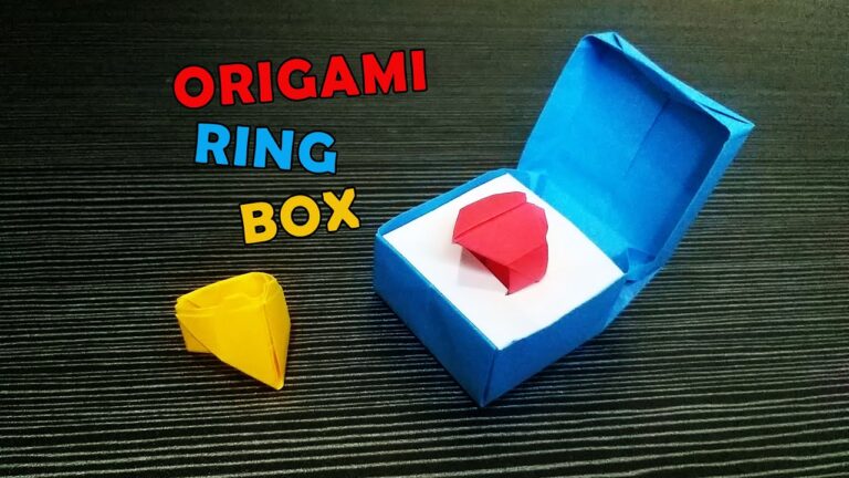 How to make origami ring BOX step by step | Easy Origami BOX – Paper ...